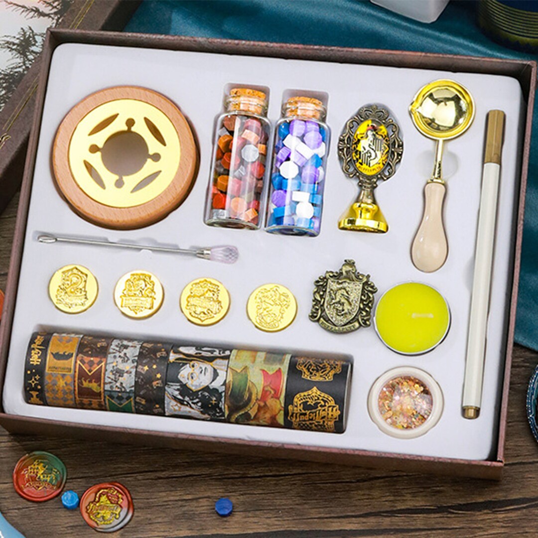 Gift for You, Hogwarts Colleges Logos Wax Seal Stamp Set Sealing Wax ...