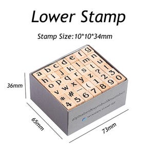 Letter Stamp Set(4 Types), Alphabet Stamps, Capital Stamps, Lower ...