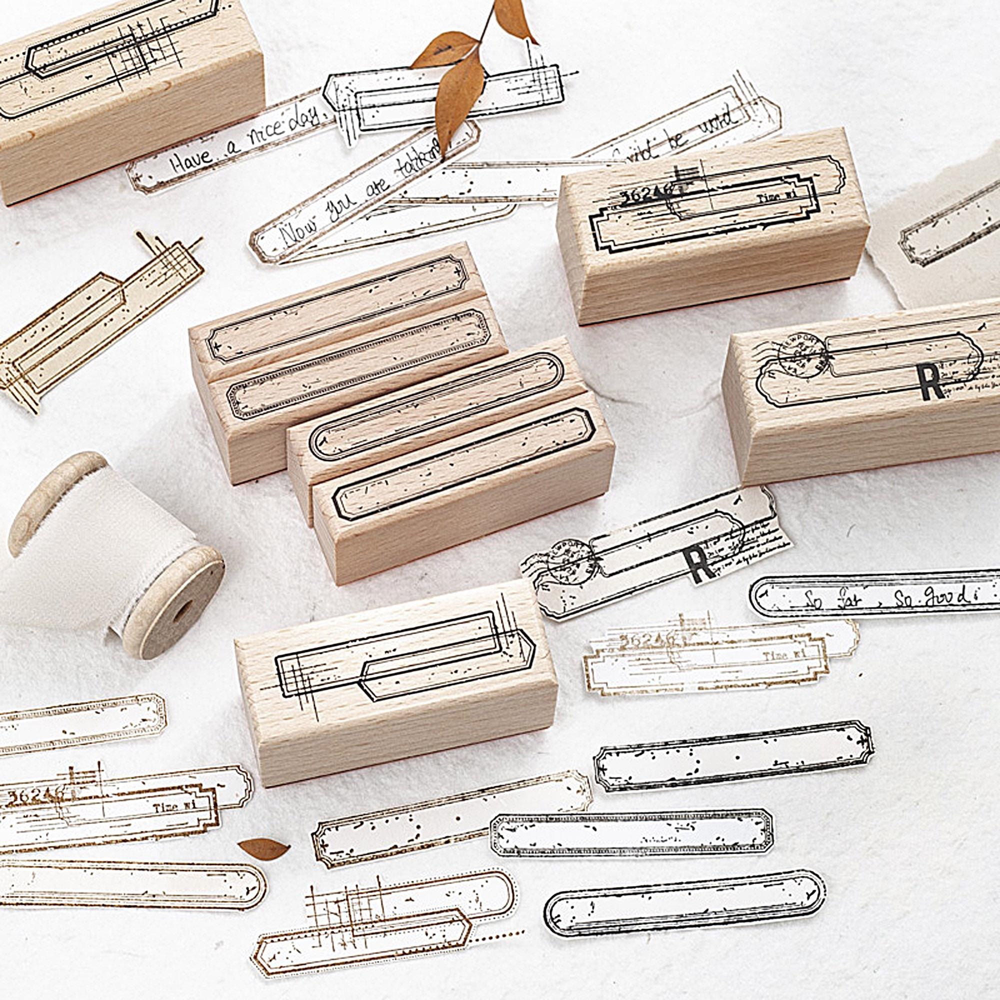 Frame Border Rubber Stamp: 8 Styles for Journaling & Scrapbooking - Etsy
