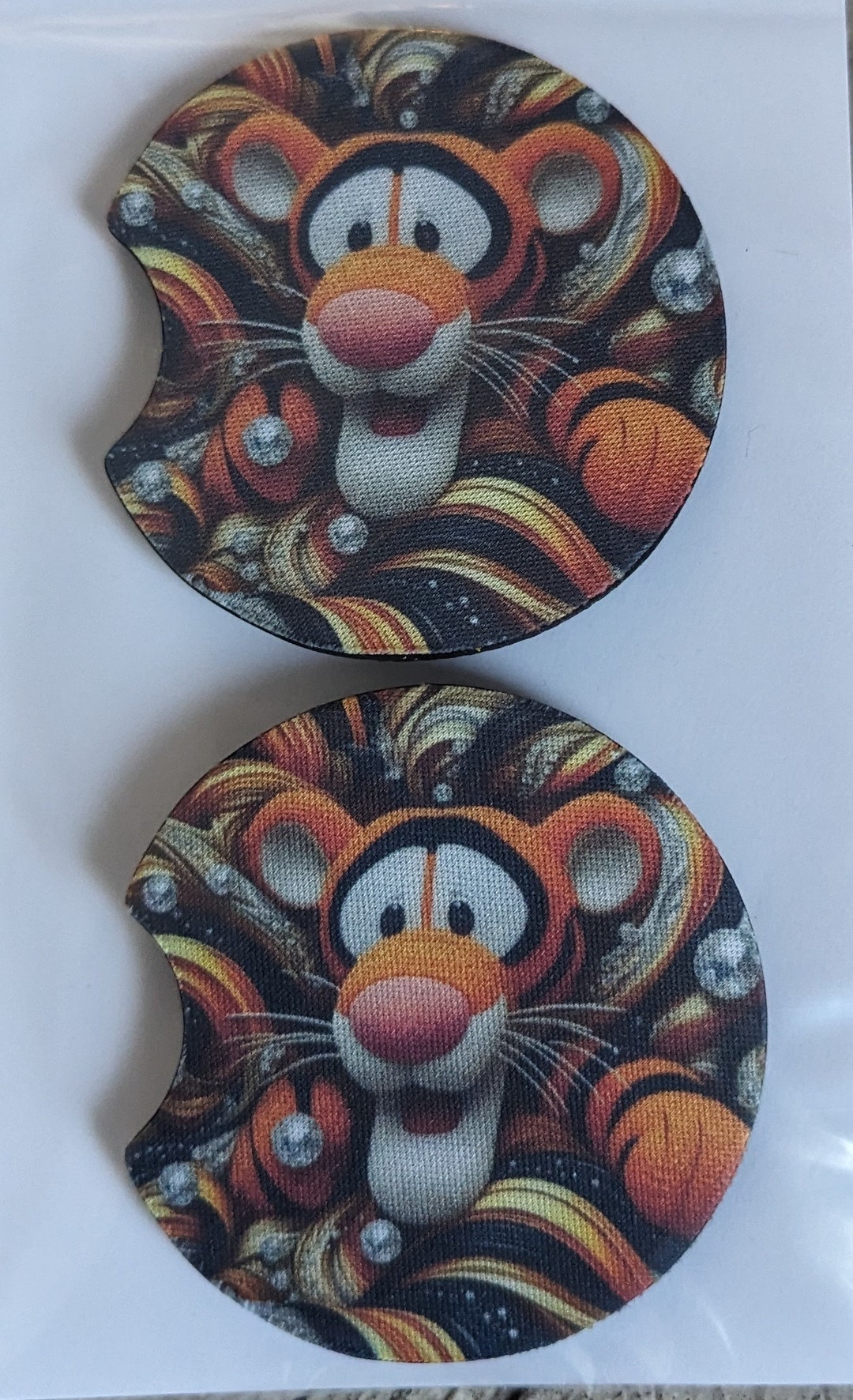 Tigger Car Coasters Set of 2 - Etsy