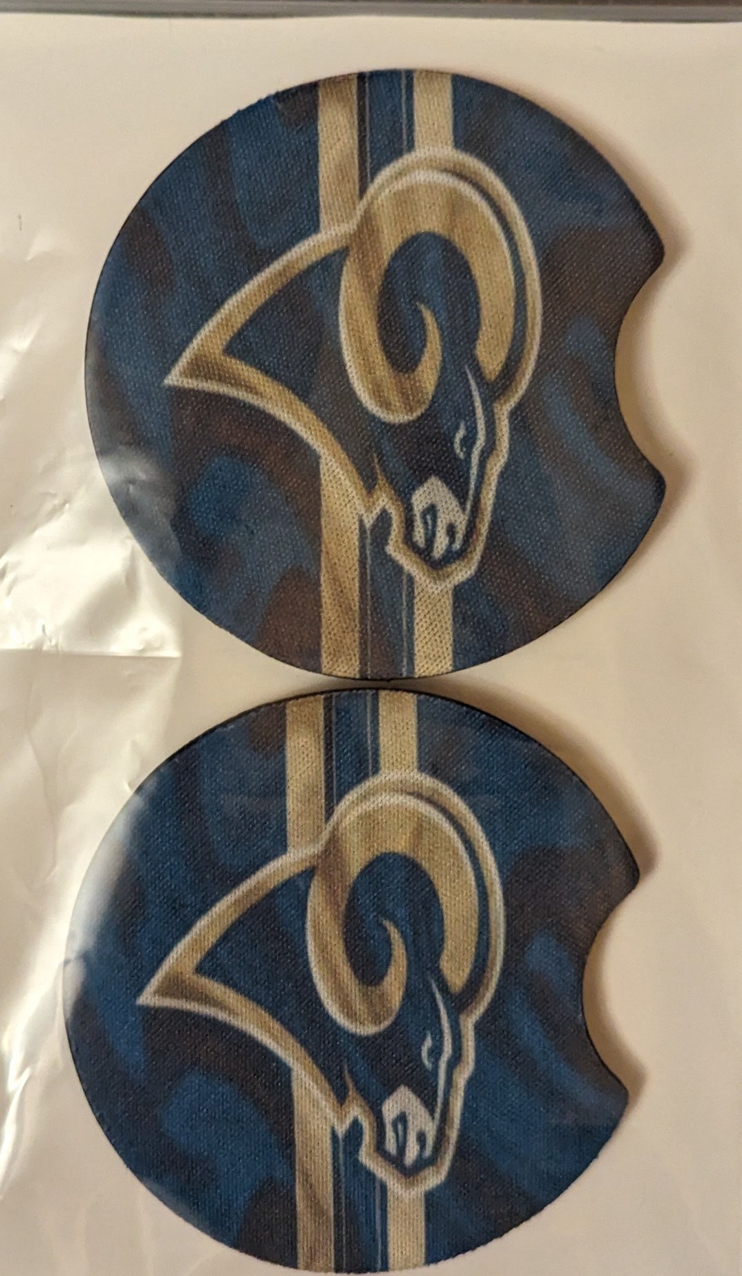 Los Angeles Rams Car Coasters- Set of 2 - Etsy