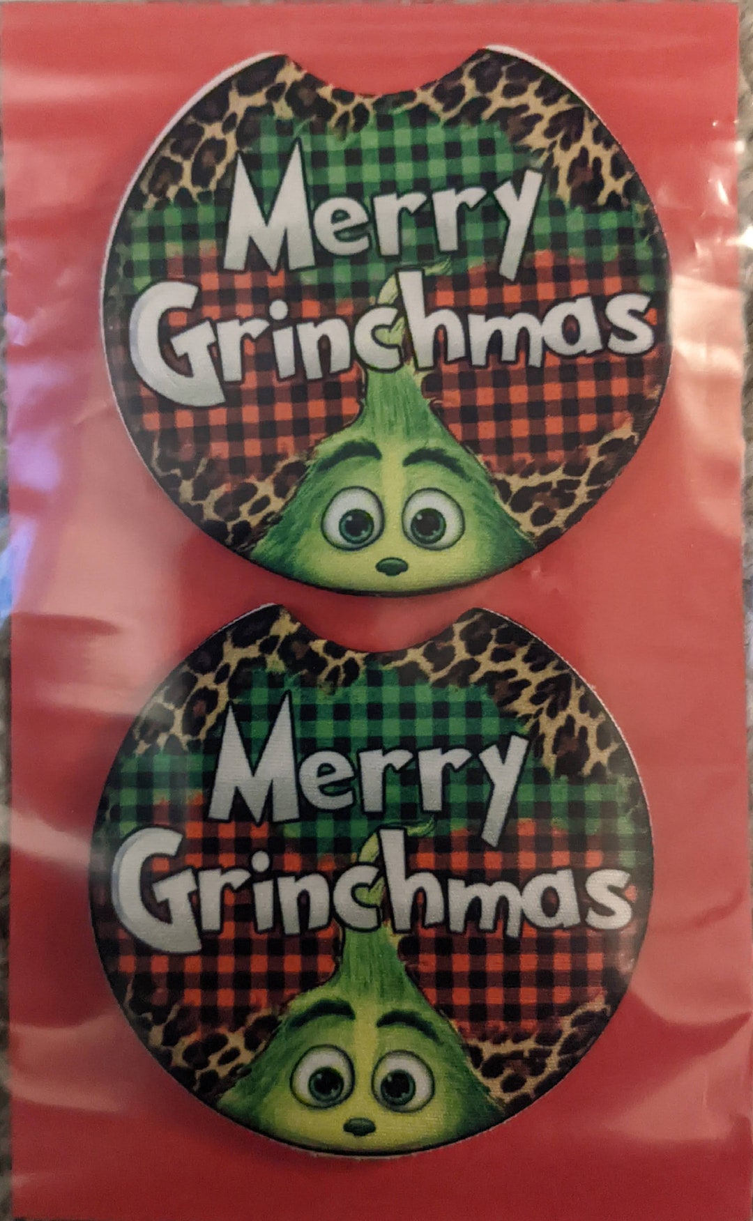 Merry Grinchmas Car Coasters- Set of 2 - Etsy