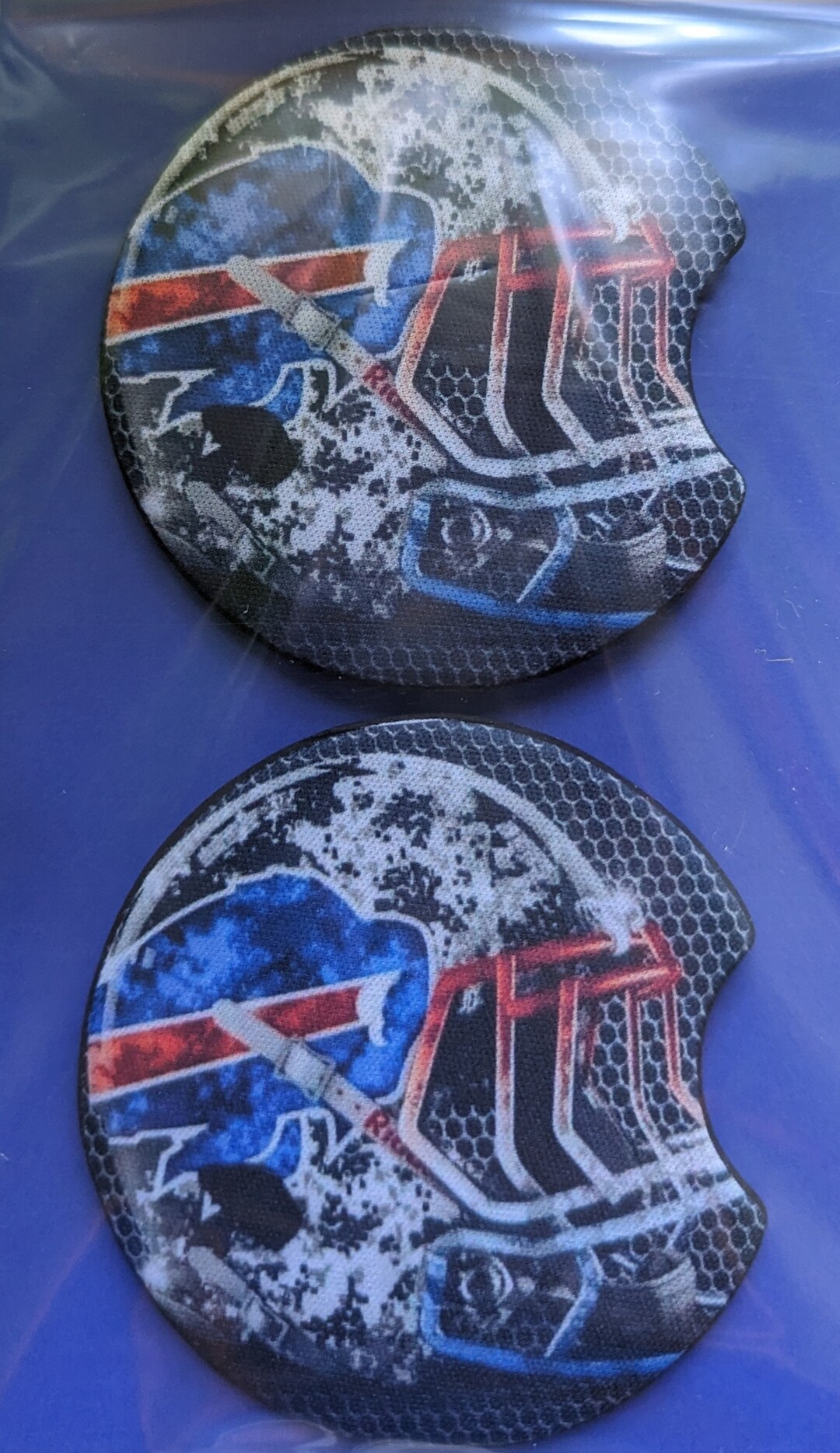 Bills Blingy Helmet Car Coasters- Set of 2 - Etsy