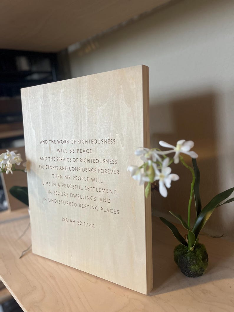 Custom Engraved Wood Quote Plaque - Sustainable Personalized Graduation ...