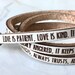 1 Corinthians 13:4-8 Leather Wrap Bracelet for Women Distressed Leather ...
