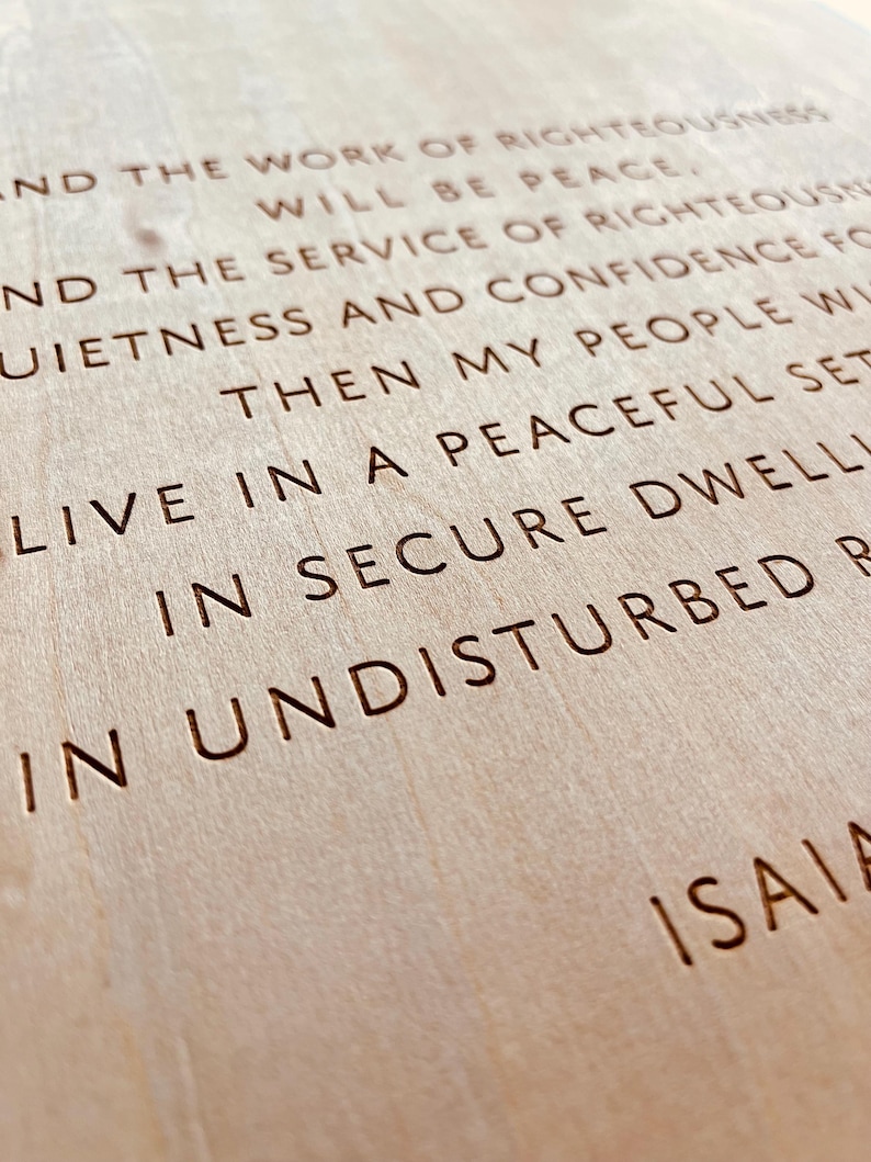 Custom Engraved Wood Quote Plaque - Sustainable Personalized Graduation ...