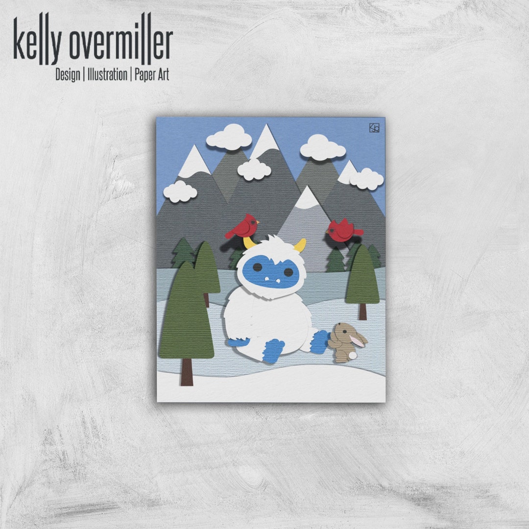 Baby Yeti PRINTABLE Art, Cryptid Wall Art - Etsy