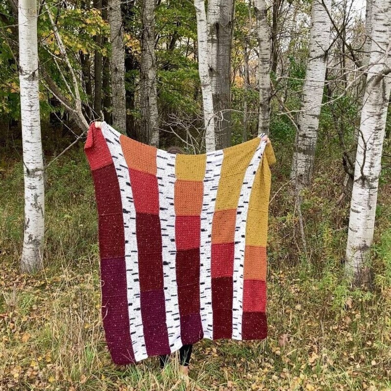 Birch Tree Quilt - Etsy