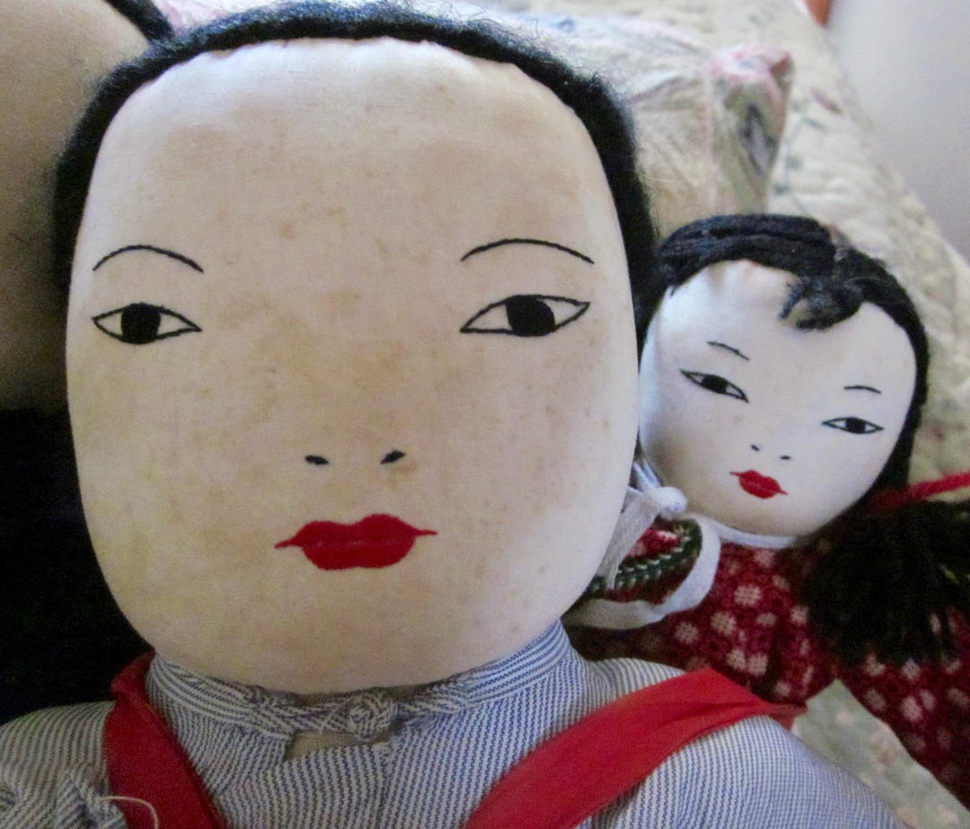 Vintage Ada Lum Type Doll Mother & Daughter - Etsy