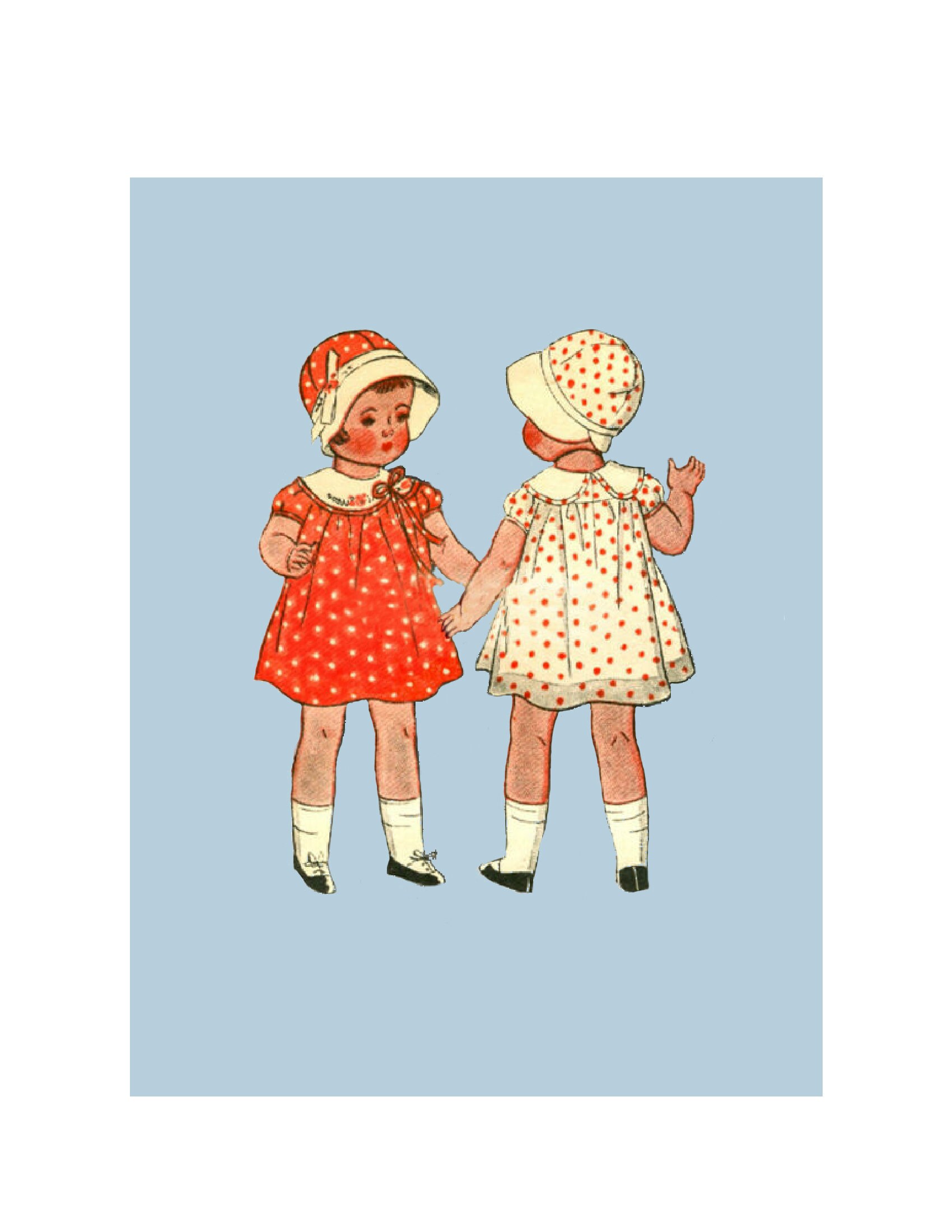 Mccall's 1933 22" Shirley Temple, Patsy Doll Clothes Pattern PDF - Etsy