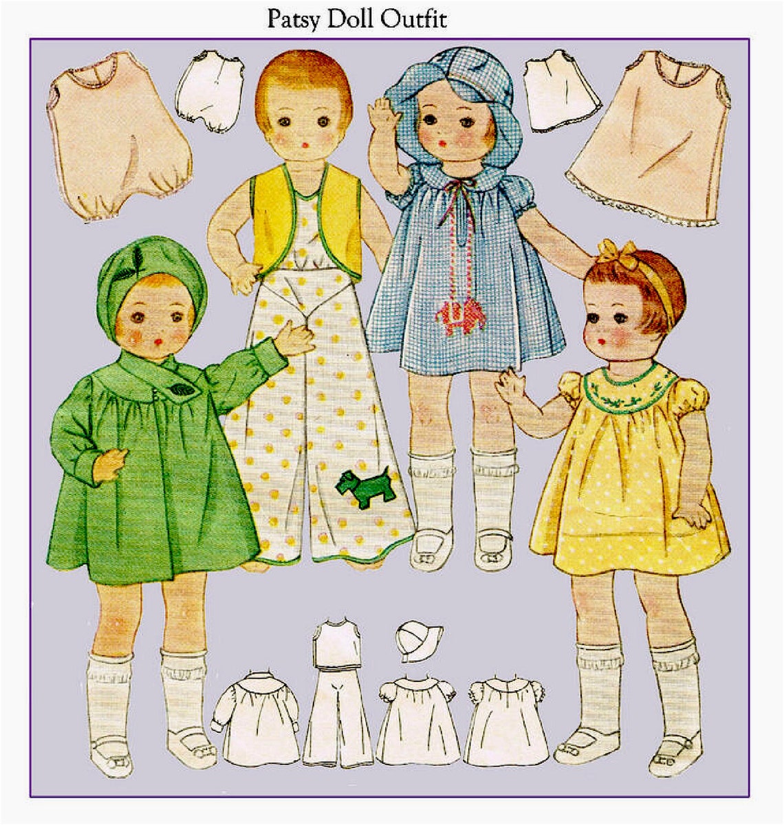 Mccall 1918 14" Patsy Doll Clothes Pattern PDF - Etsy
