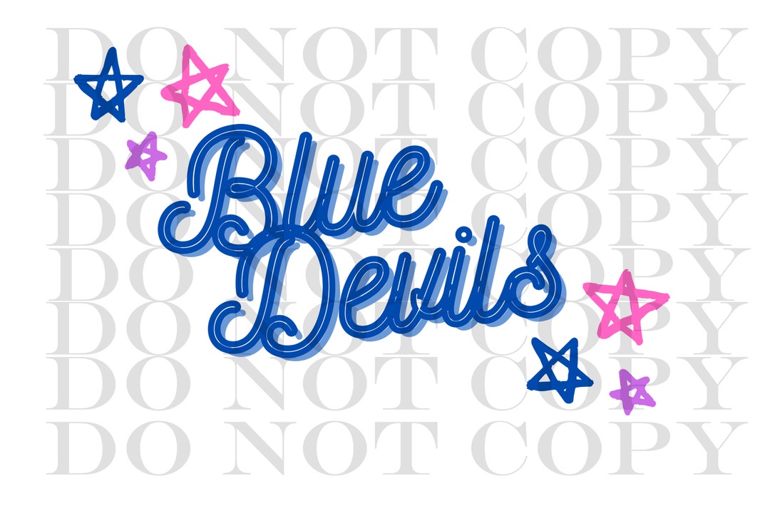 Pearl River Central Blue Devils Sublimation Download - Etsy