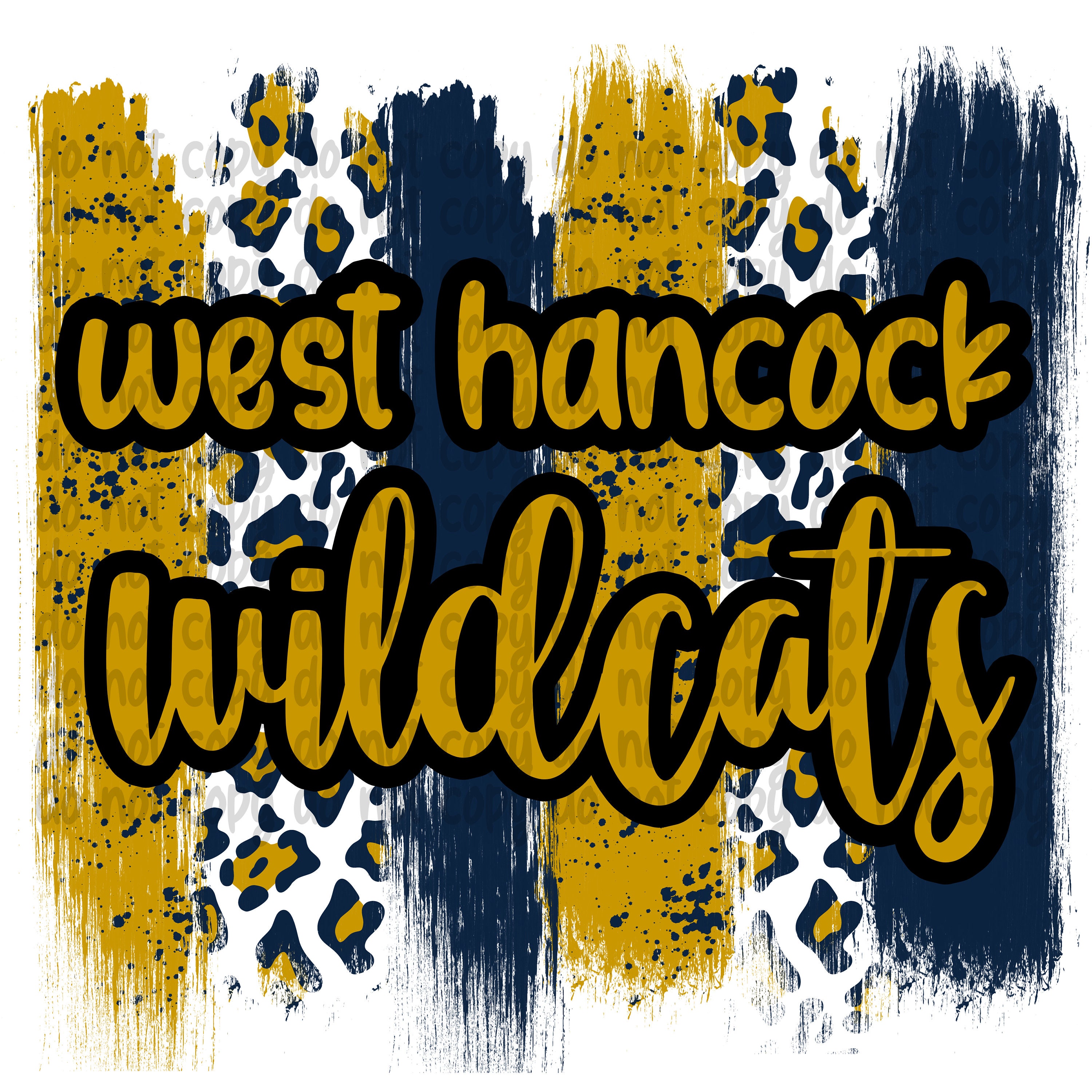 West Hancock Wildcats School Sublimation Download - Etsy