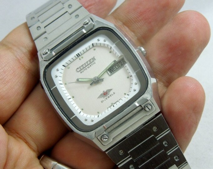 Citizen 7 Automatic Watch Day Date Vintage Clean Condition - Etsy