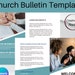 Church Bulletin Template | Bifold Template | Church Weekly Newsletter ...