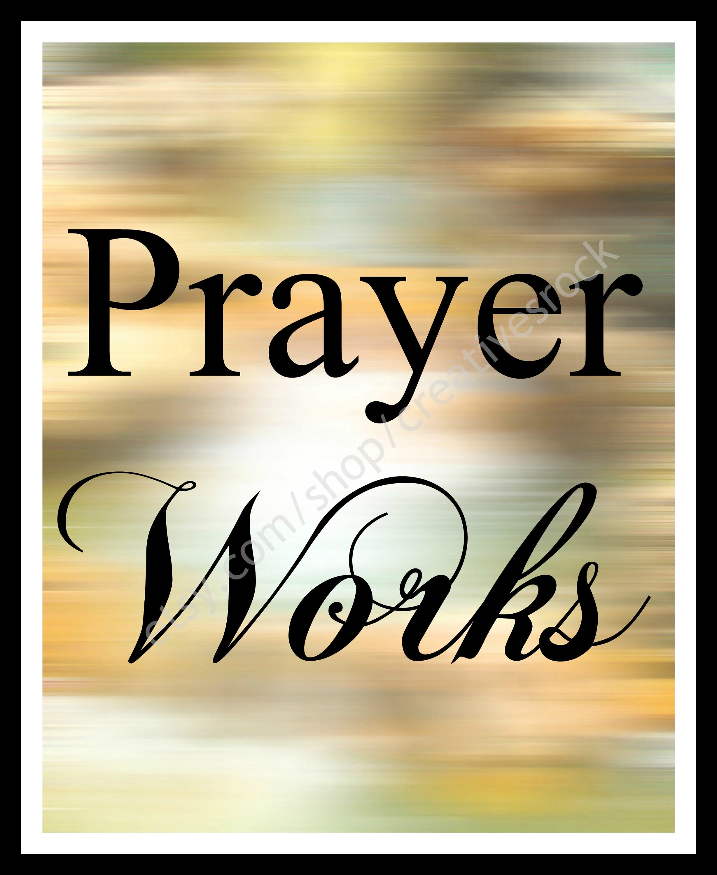 8 X 10 Prayer Works Art Home Decor | Multi Color Abstract | Wall Print ...
