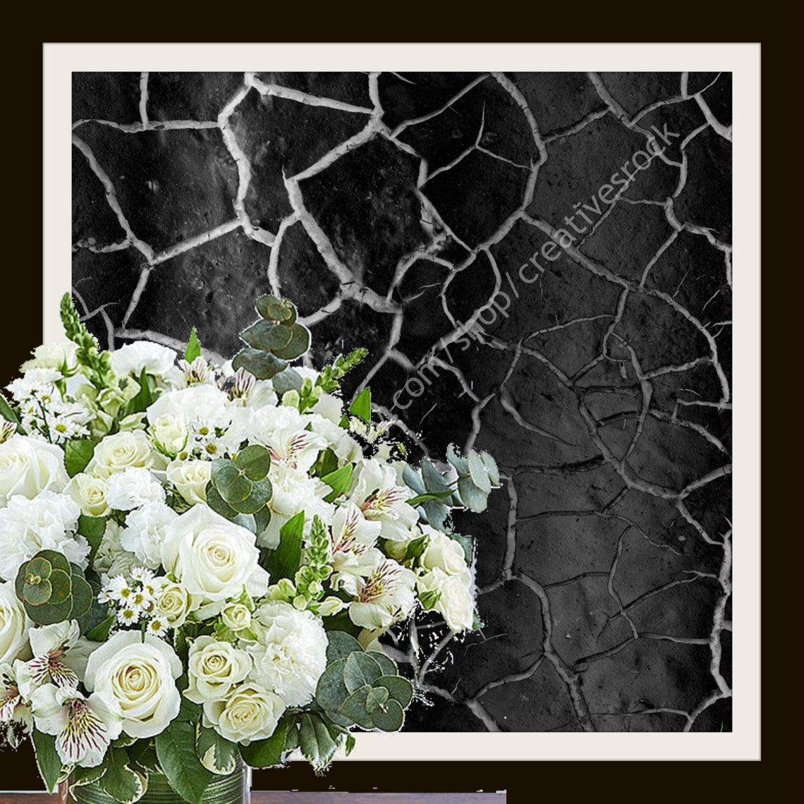 3 Cracked Black & Silver Paper Pack, 12 x 12 imprimible / descarga ...