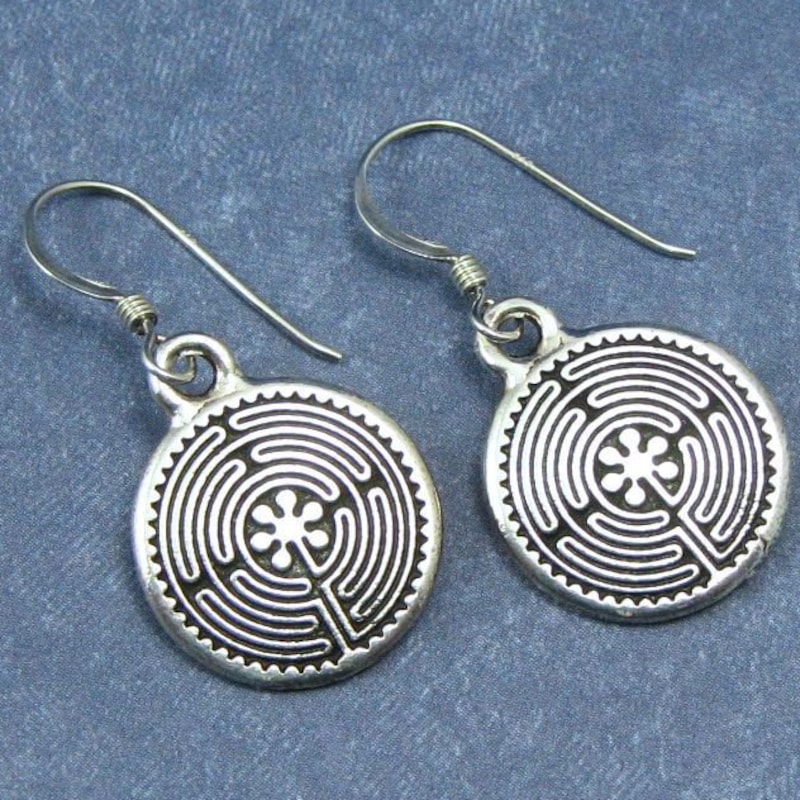 Labyrinth Earrings - Etsy