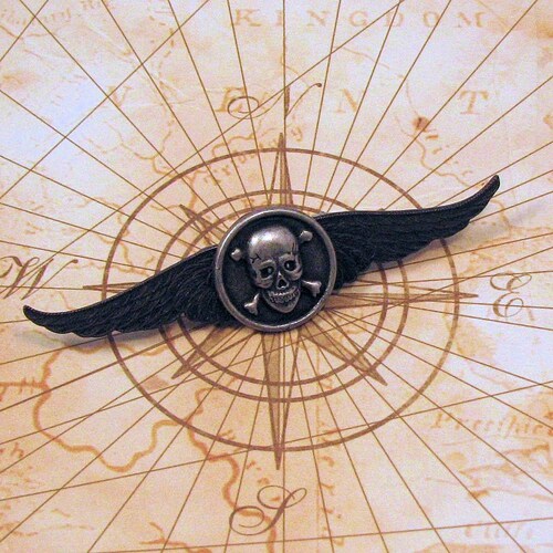 Winged Skull Pin Steampunk - Etsy
