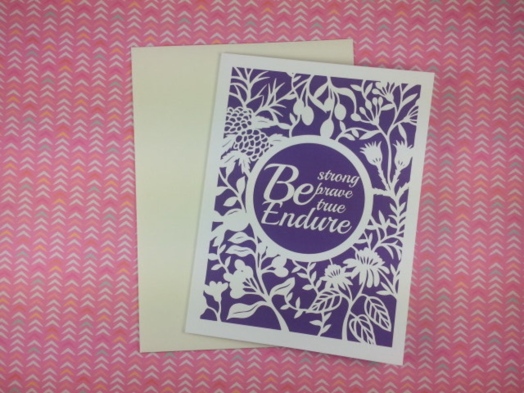 Greeting Card Motivation Encourage Card Blank Card Happy Card-be Strong ...