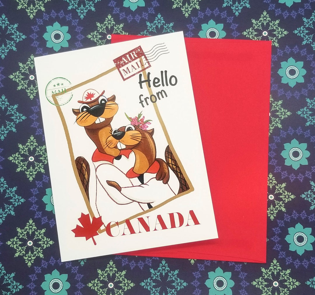 Canada Card Handmade Card Greeting Card Blank Card Funny Card Cute Card ...