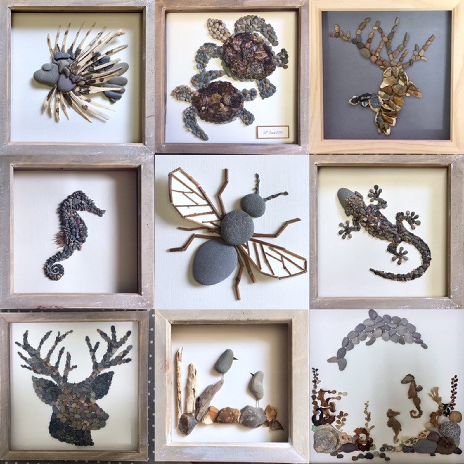 Custom Design Pebble Art Unique Wall Art or a Personalised - Etsy