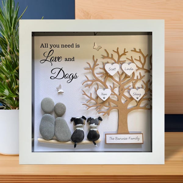 Pebble Art Dogs - Etsy