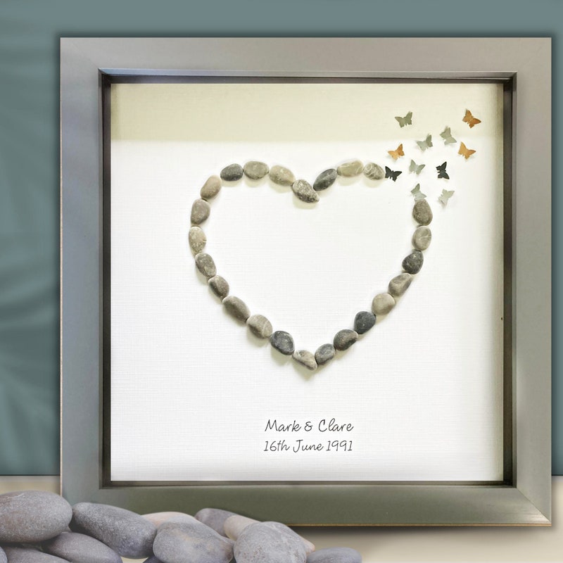 Framed Pebble Art - Etsy