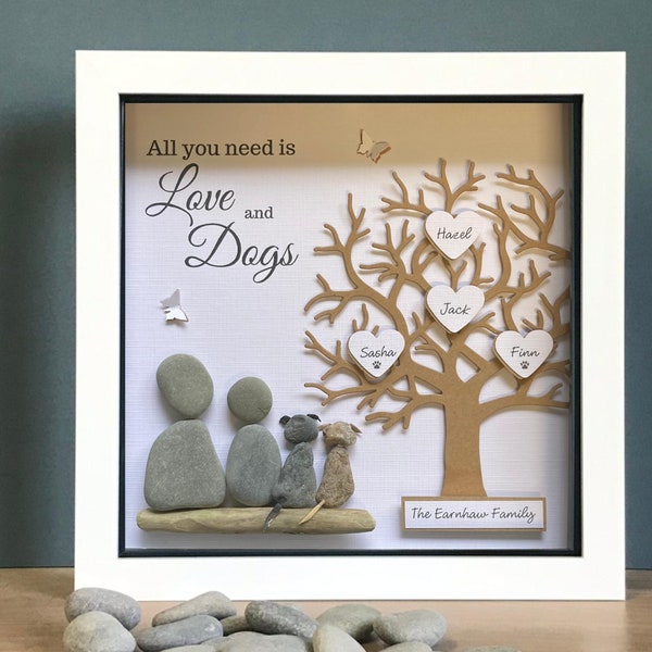 Pebble Art Dogs - Etsy