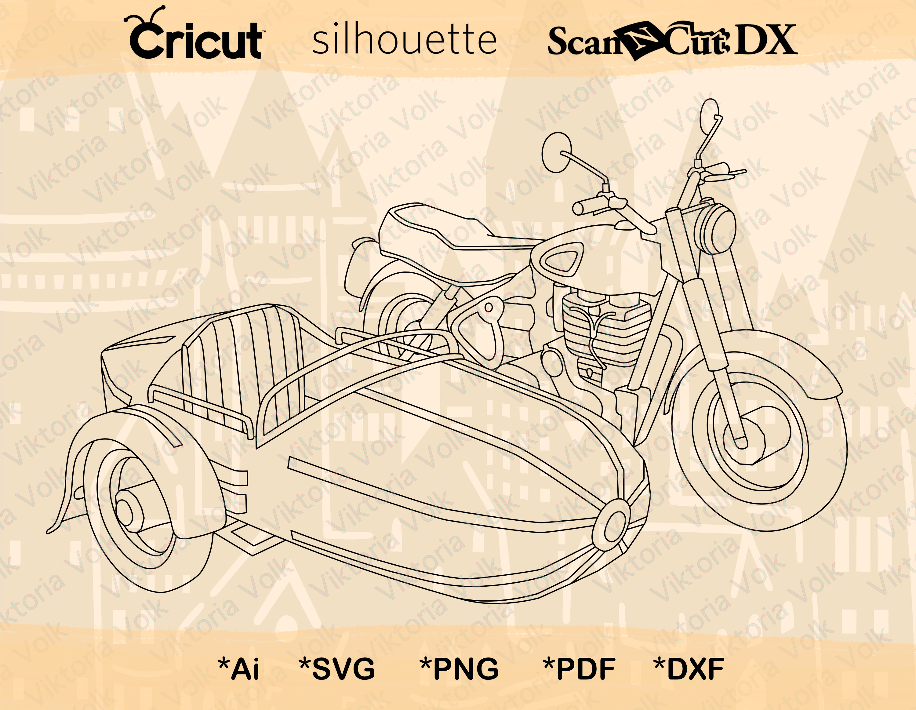 Hagrid's Motorcycle SVG Drawing Harry Potter Silhouette | Etsy