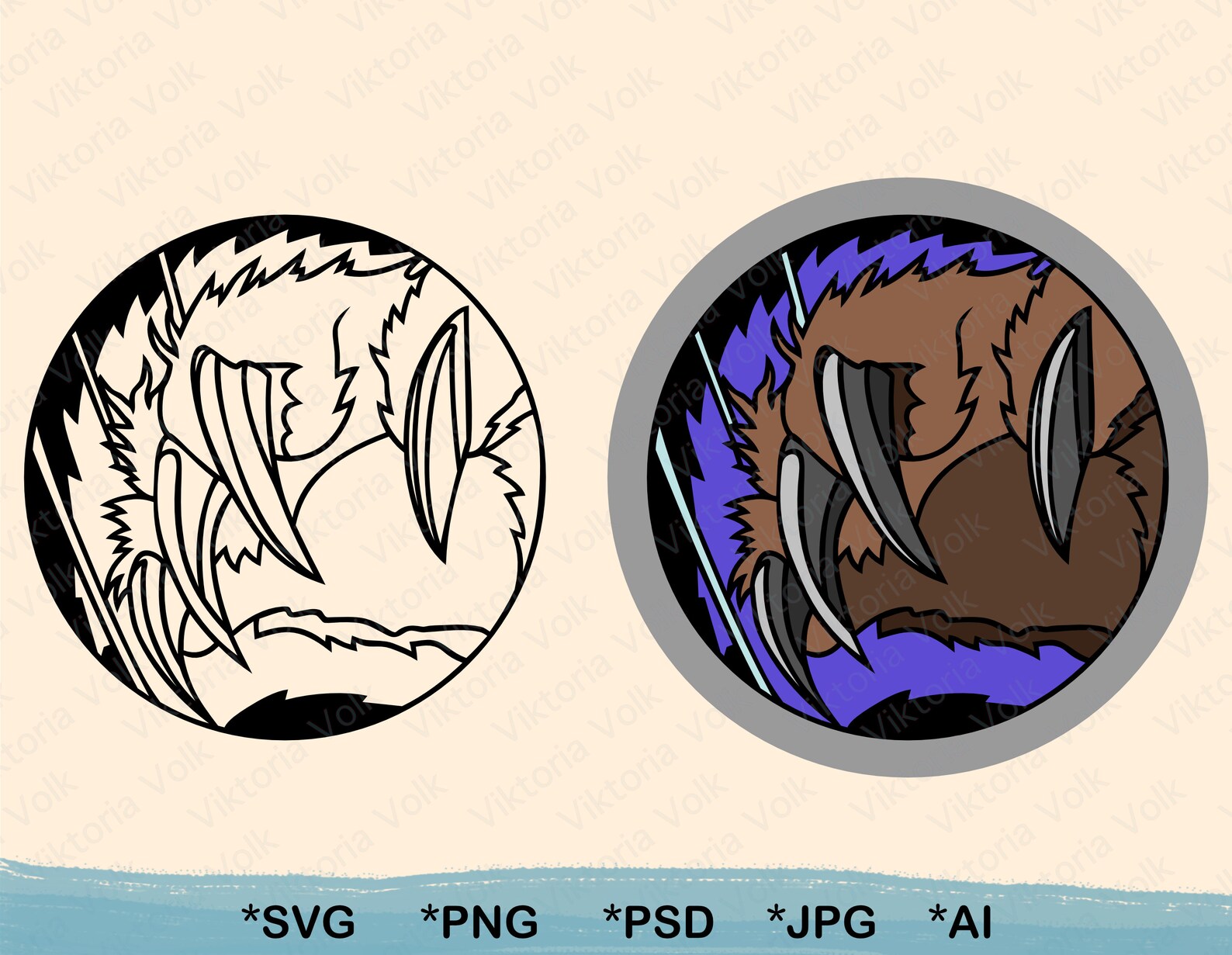 Druid Class Icon Vector File Bundle World Of Warcraft Svg Etsy