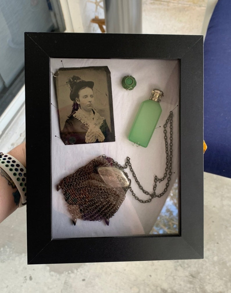 Antique Green Victorian Perfume Bottle, Ingraved Expandabule Silver ...