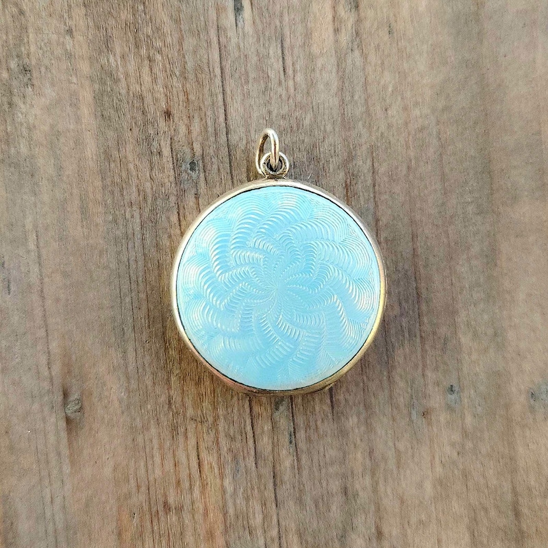 Enamel Locket - Etsy