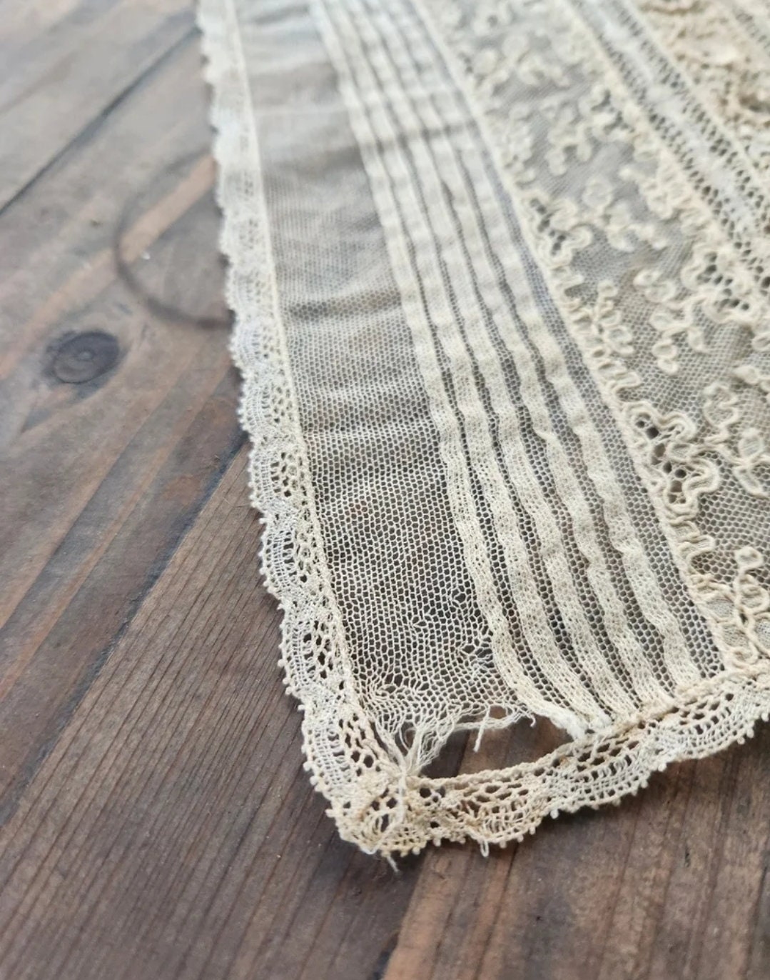 1900 Handmade Lace Modesty Panel Edwardian Victorian Antique Lace ...