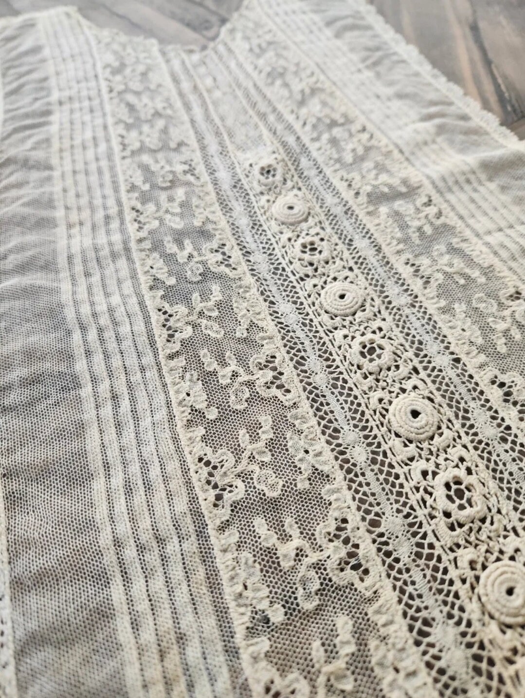 1900 Handmade Lace Modesty Panel Edwardian Victorian Antique Lace ...