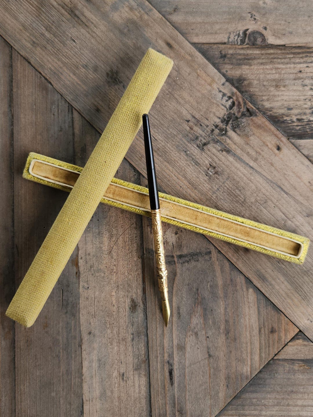 Victorian Collapsible Gold Filled Dip Pen Antique Stationery With 1800s ...