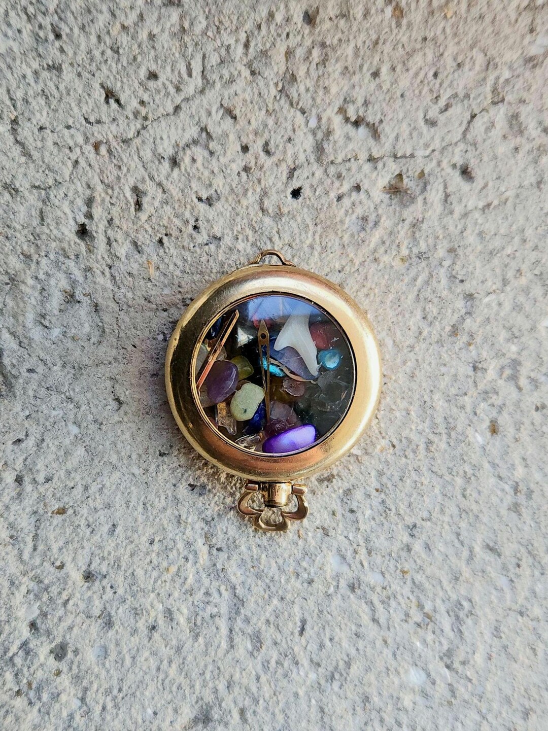 Antique Shaker Locket Antique Gold Filled Watch Case Pendant With Watch ...