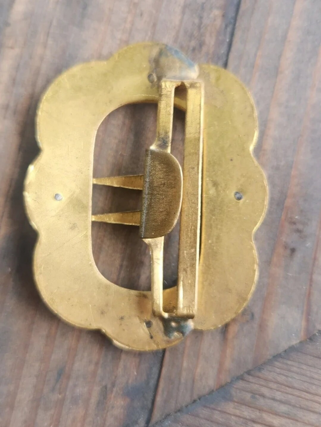 Early 1900s Edwardian Brass Belt Buckle Victorian Vintage Sash Belt ...