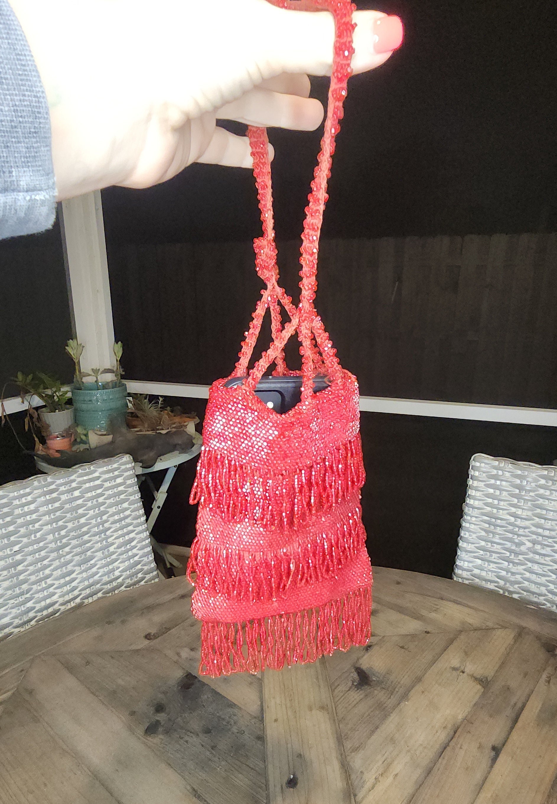 Ruby's Seed Beaded 1920s Flapper Purse Usable Condition - Etsy