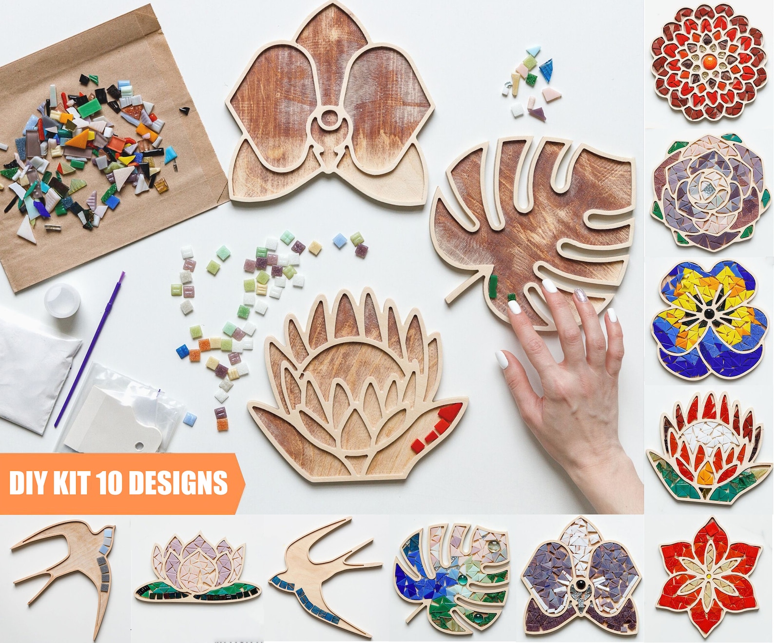 Mosaic Craft Kit For Adults DIY Mosaic Wall Art Mosaic Home Etsy mosaic-craft-kit-for-adults-diy-mosaic-wall-art-mosaic-home-etsy
