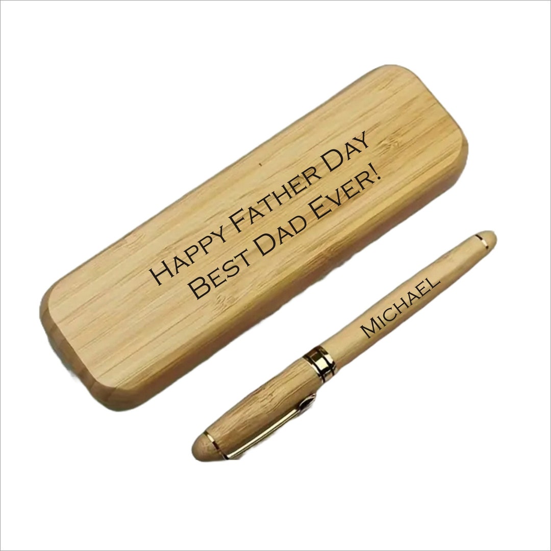 Personalized Wood Ink Pen, Custom Engraved Fountain Pen Gift for Men ...