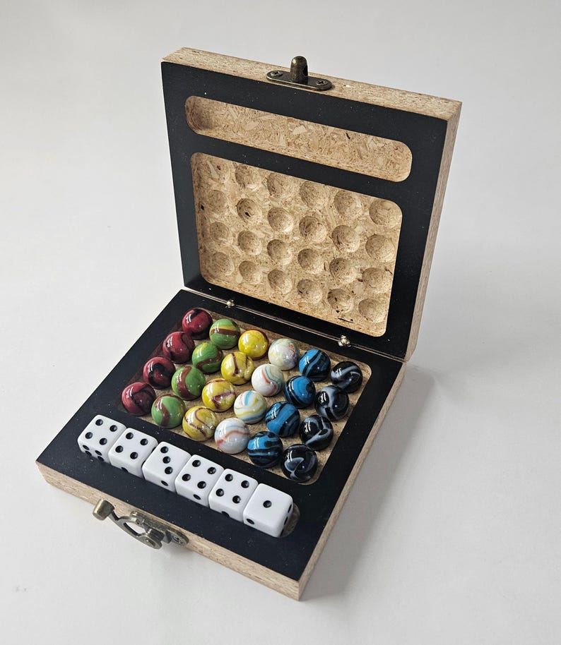 Marble Storage Box for 5/8" Marbles Marble Holder With Lid Includes ...