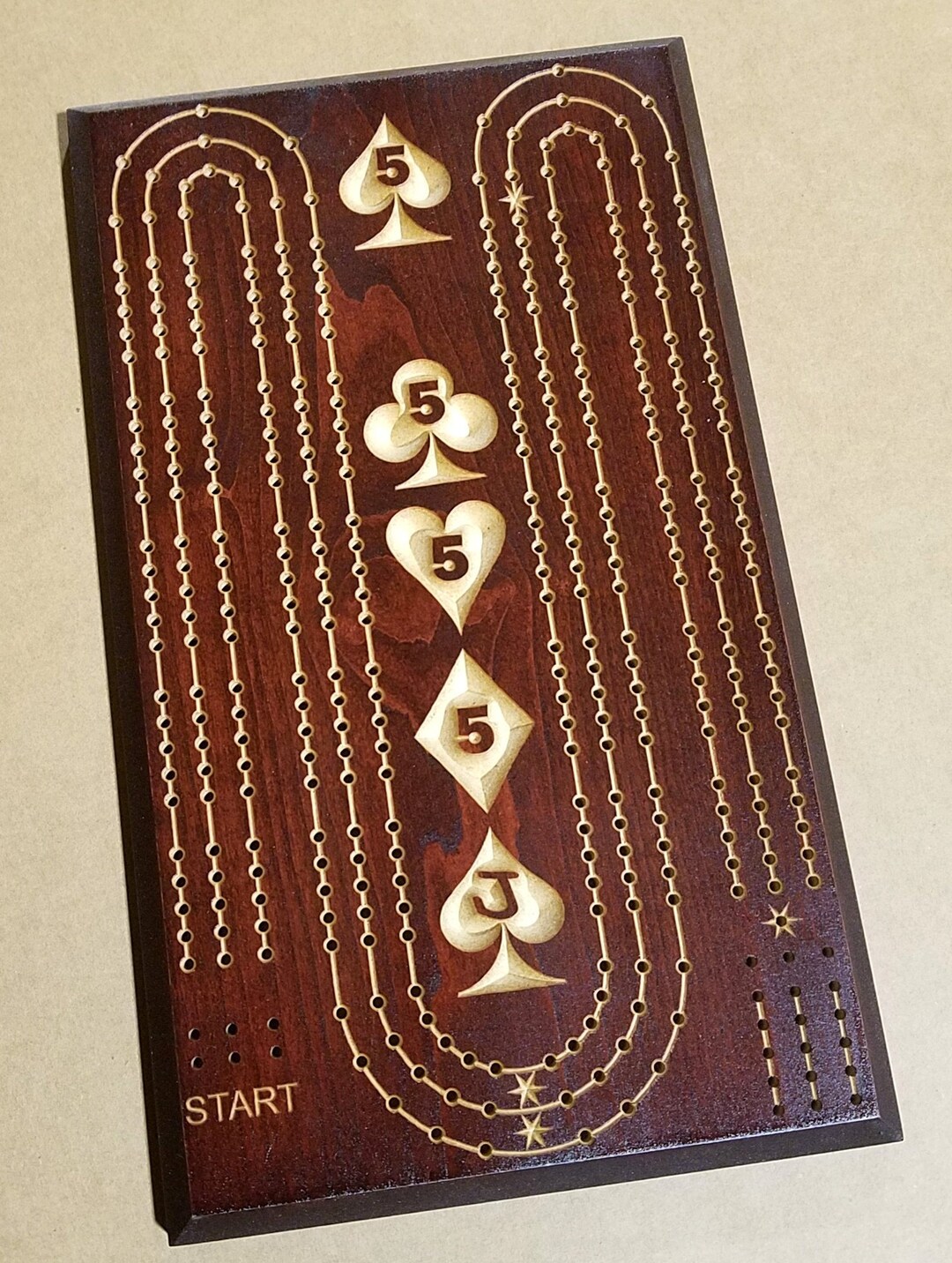Standard Size Perfect Hand Cribbage Board - Etsy