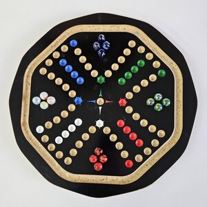 15 Aggravation Board With Standard 5/8 Marbles, Double Sided With ...