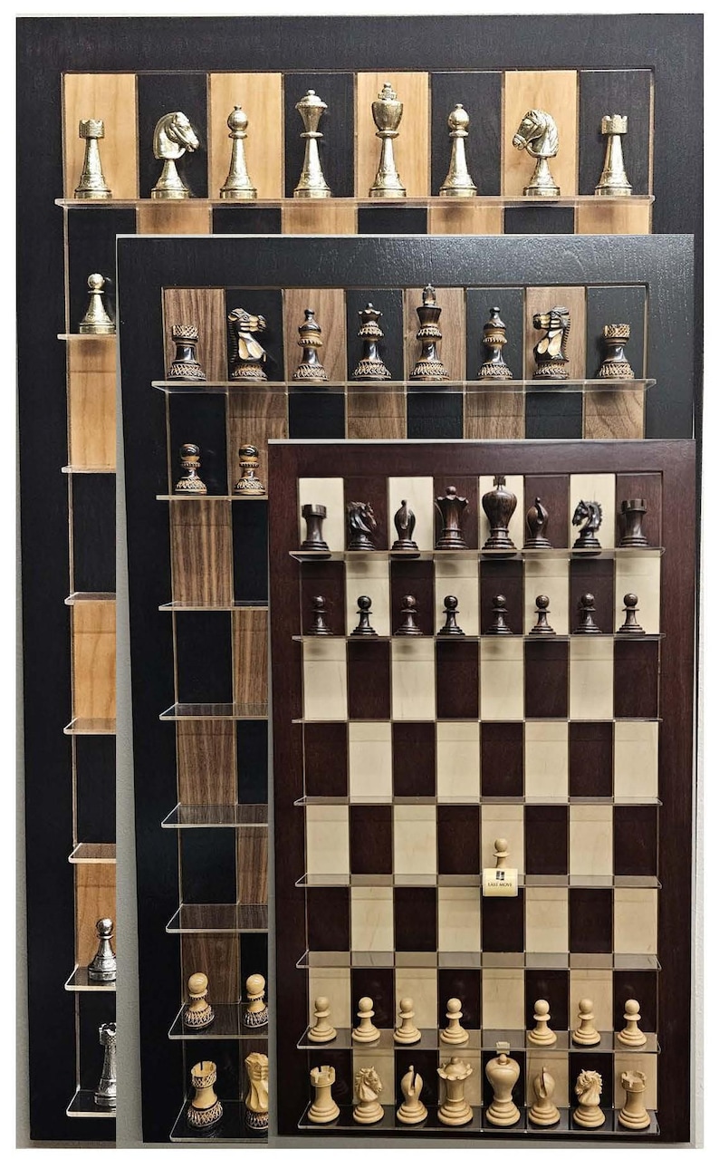 Custom Size Vertical Wall Mounted Straight up Chess Board for Your ...