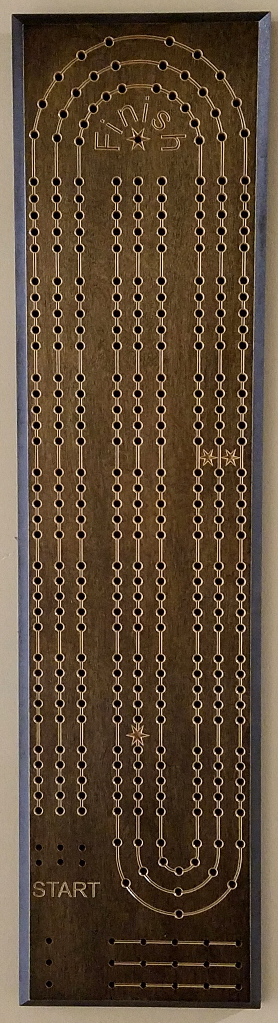 Extra Large Cribbage Board With Large Metal Pegs - Etsy