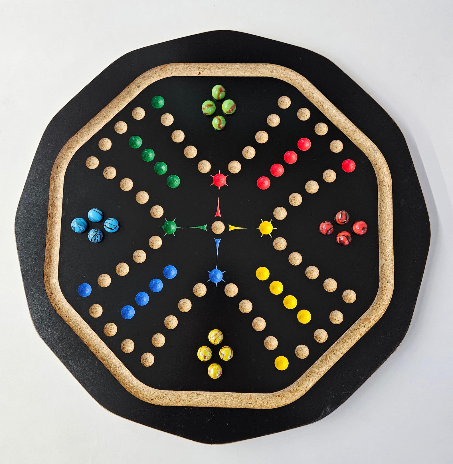 18" Aggravation/fast Track Board Out of Black Melamine With 5/8 ...