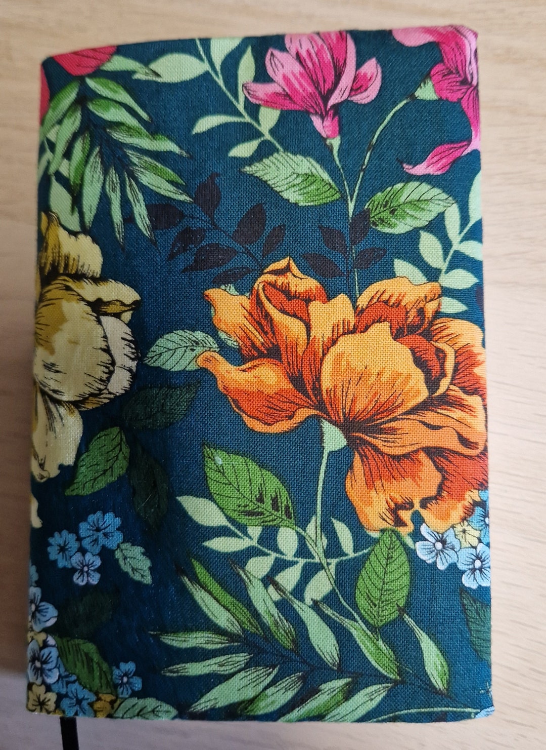 A6 Notebook With Removable Floral Fabric Cover. - Etsy