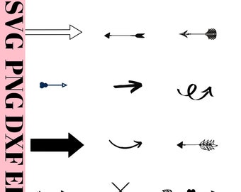 Tribal Arrow Clipart - Etsy