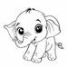 Cute Elephant Baby , 80 Printable Coloring Pages for Kids and Adults ...